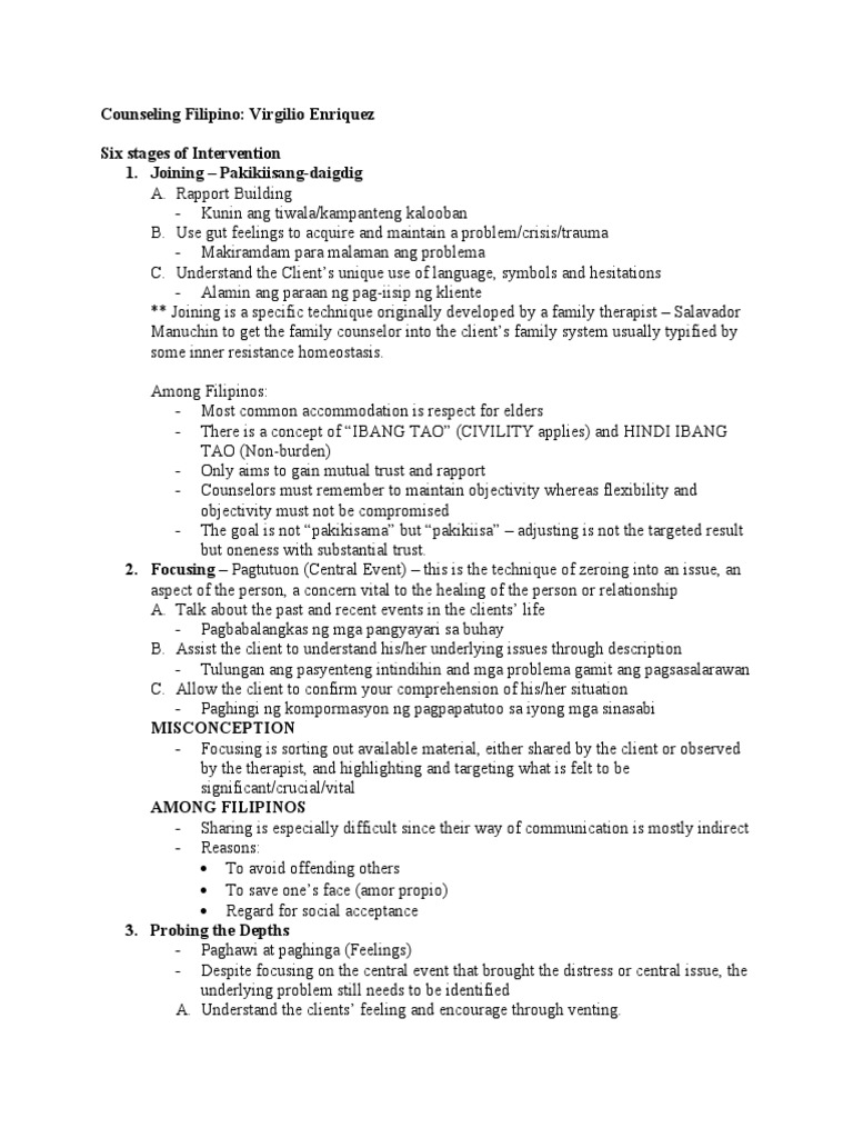 Counseling Filipino M7 | PDF | Psychological Trauma | Psychiatry ...