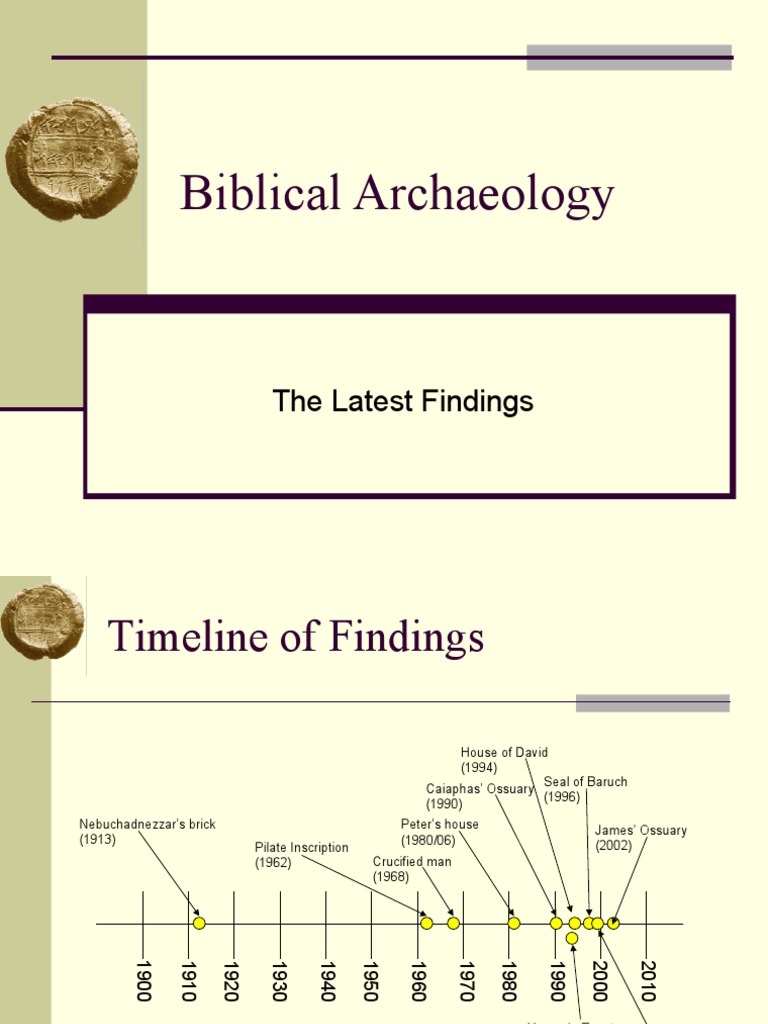 Biblical Archaeology: The Latest Findings | PDF | Hebrew Bible People ...