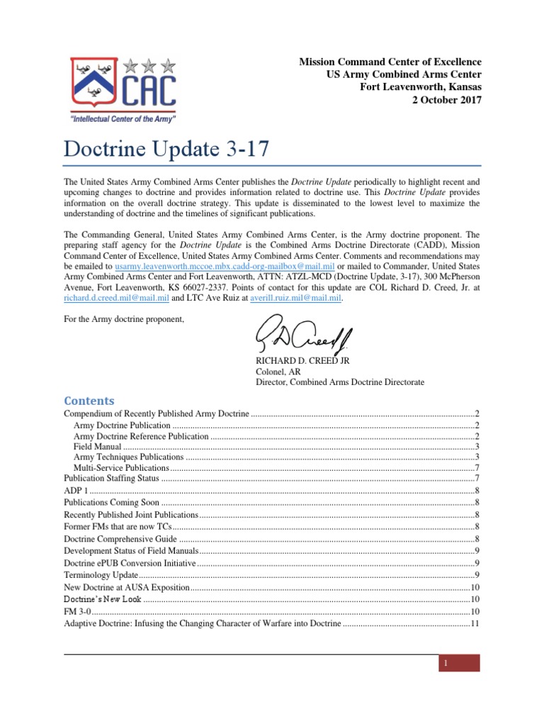 Doctrine Update Provides Insights into Recent and Upcoming Changes to ...