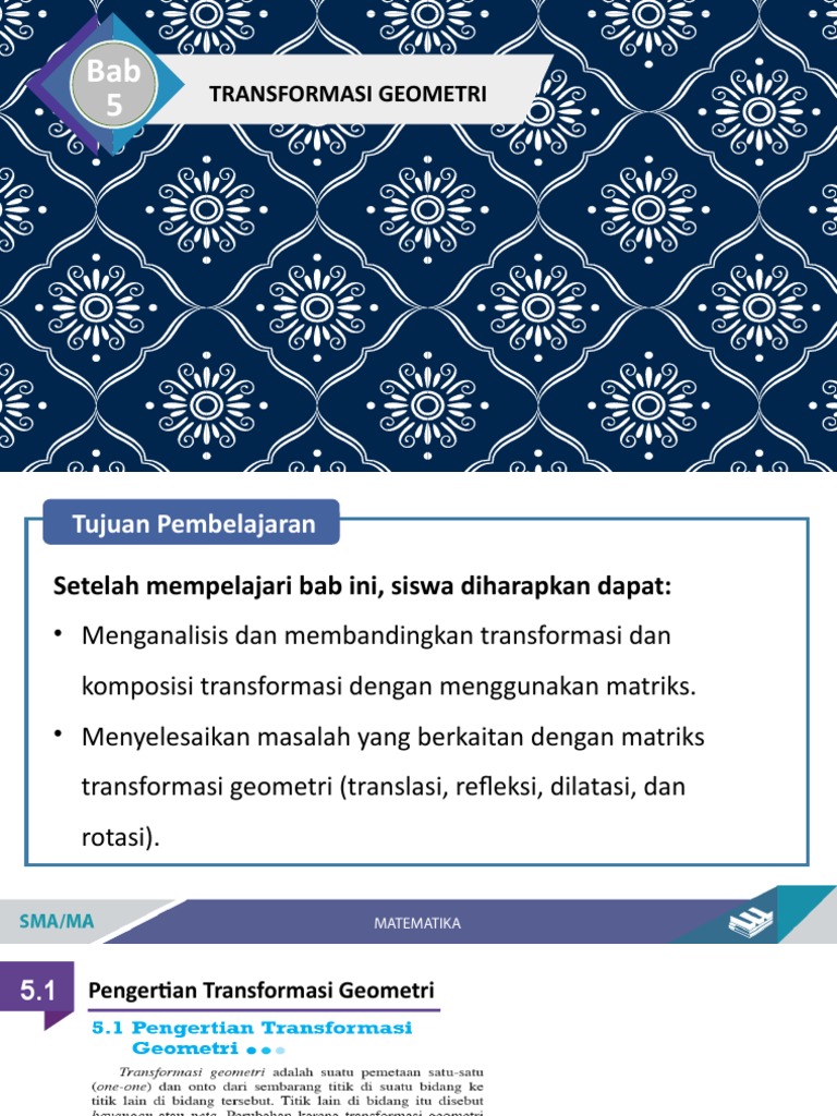 MATRIKS TRANSFORMASI GEOMETRI | PDF