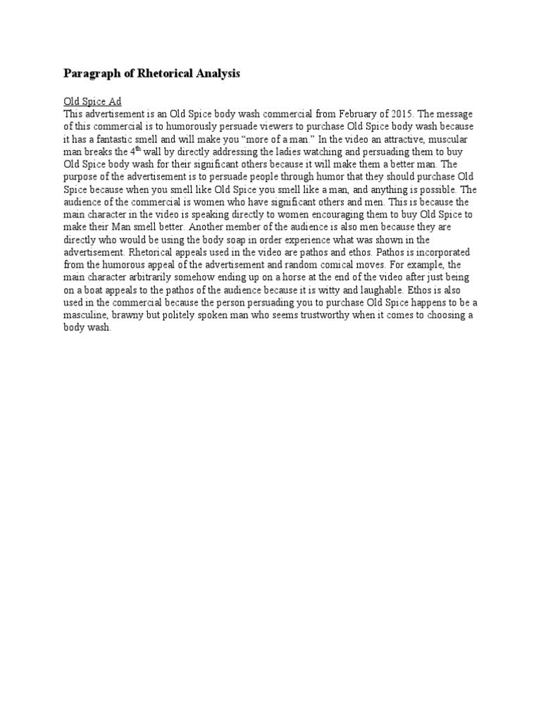 Paragraph of Rhetorical Analysis | PDF | Social Science | Self-Improvement