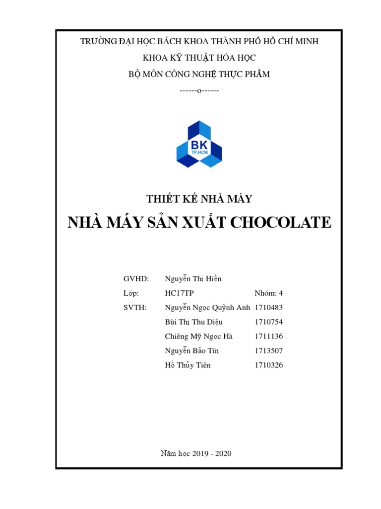 Nhà Máy S-N Xu-T Chocolate | PDF