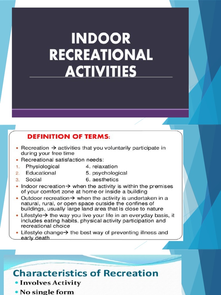 Indoor Recreational Activities: Scrabble, Chess and Domino as ...