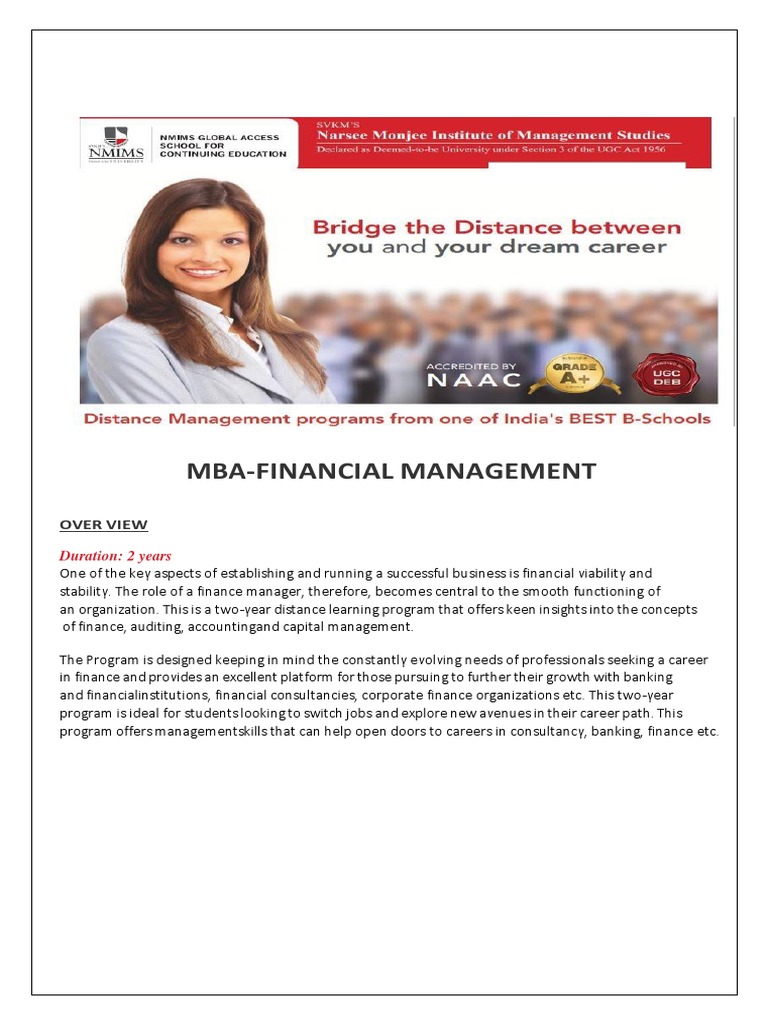 Mba-Financial Management: Over View | PDF | Management Accounting ...