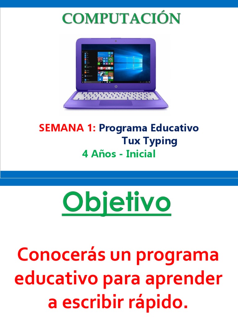 Aprende a Escribir Rápido con Tux Typing | PDF