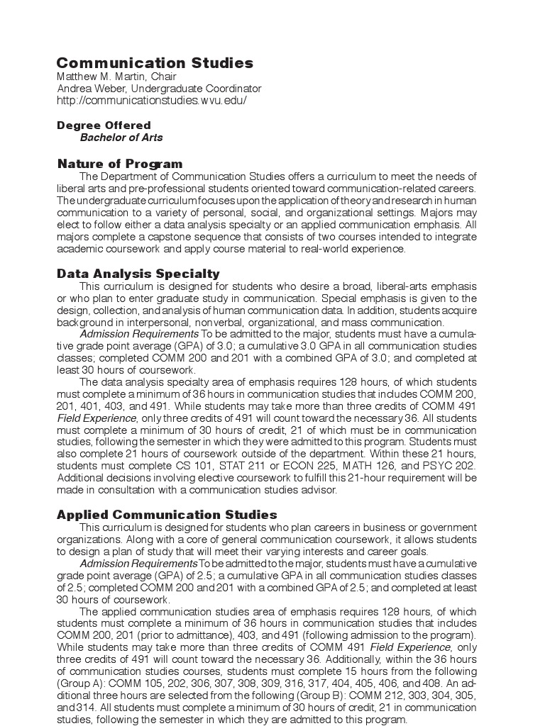 Comm | PDF | Bachelor's Degree | Computer Science