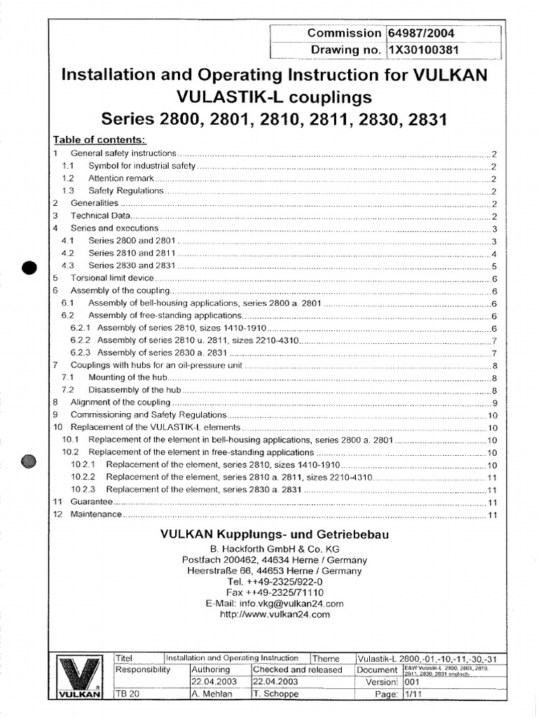 Vulkan Coupling | PDF
