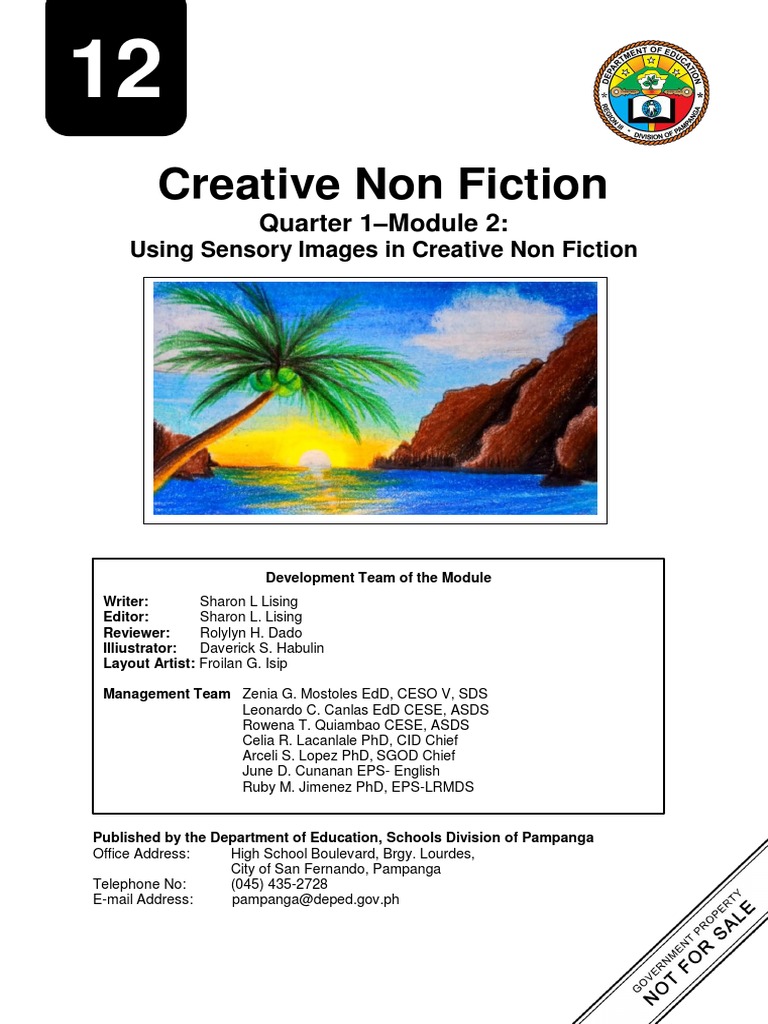 Creative Nonfiction - Week 2 | PDF | Perception | Poetry