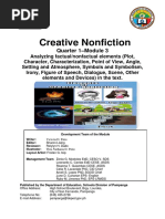 Creative Nonfiction: Quarter 3 - Module 2: Creating Sample of The ...