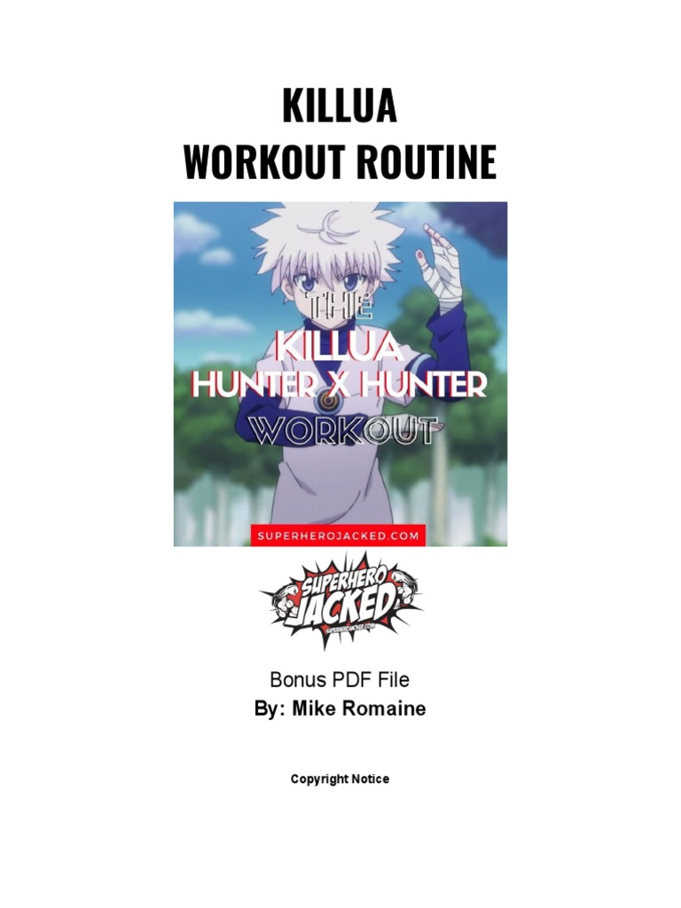 Killua Workout PDF | PDF | Recreation | Physical Fitness