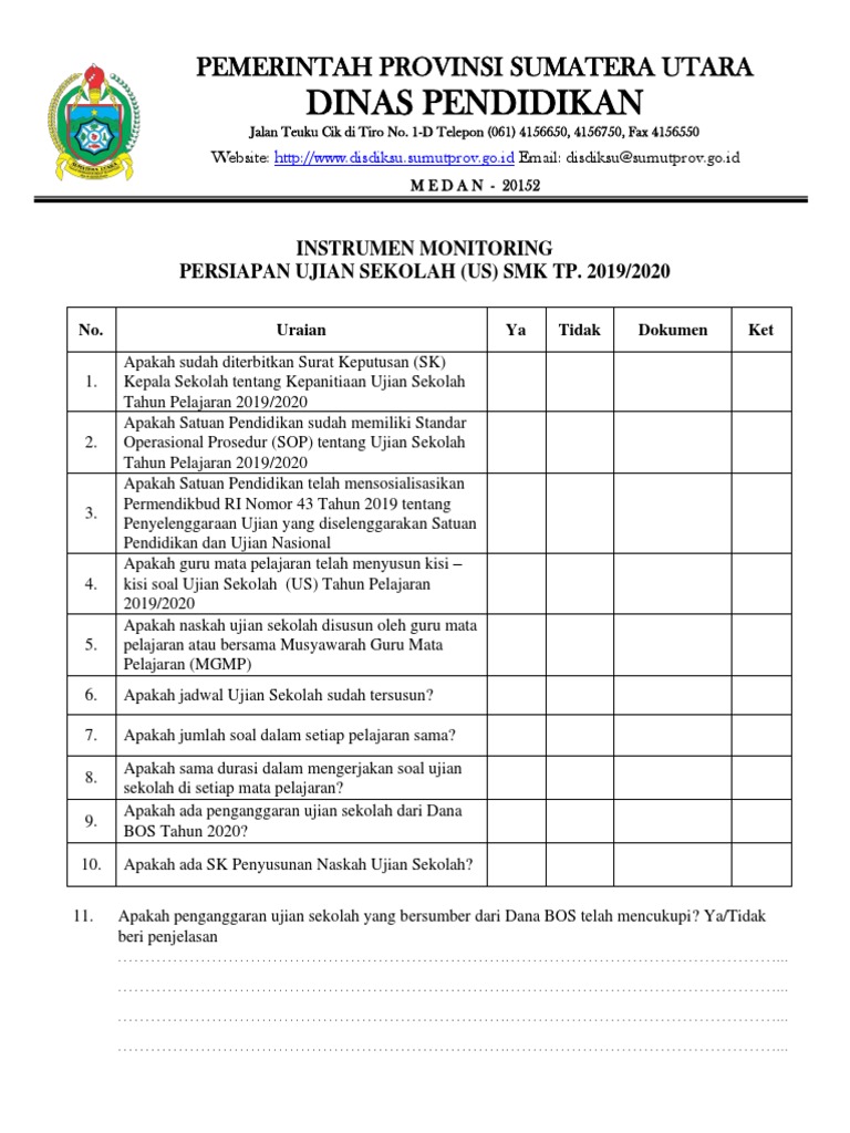 INSTRUMEN Ujian Sekolah | PDF | Karier & Perkembangan | Komputer