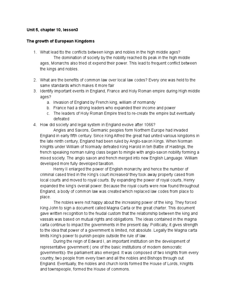 Unit 5, Chapter 10, Lesson3 | PDF | Holy Roman Empire | Slavs