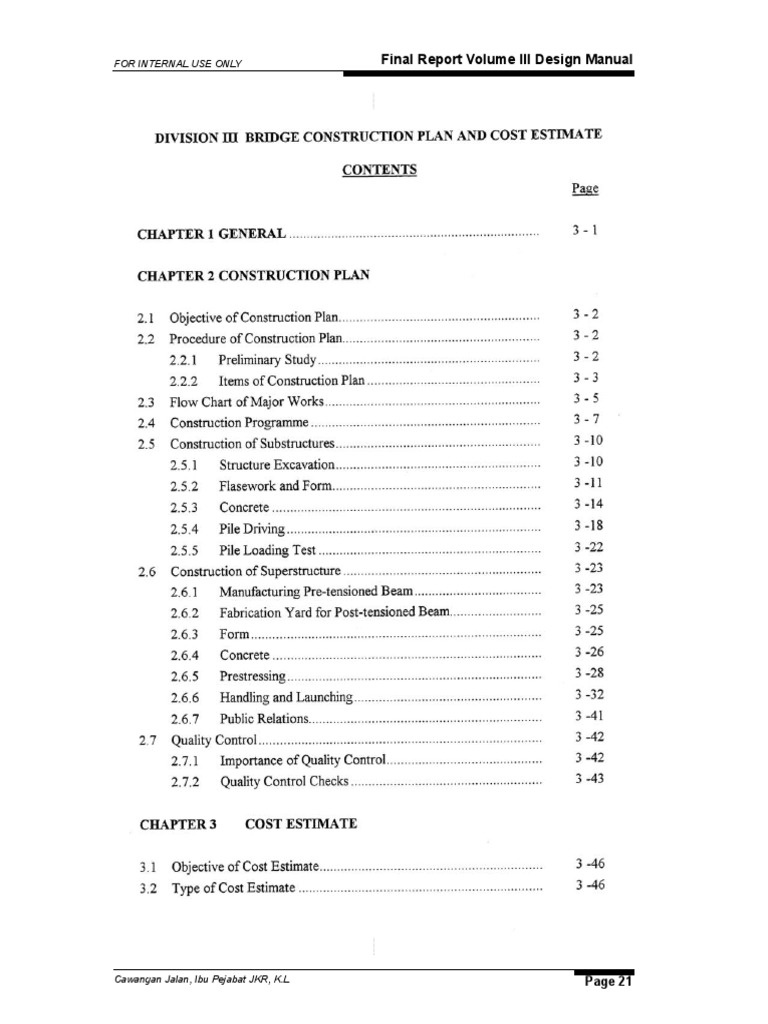 Bridge Construction Plan and Cost Estimate | PDF | Deep Foundation ...