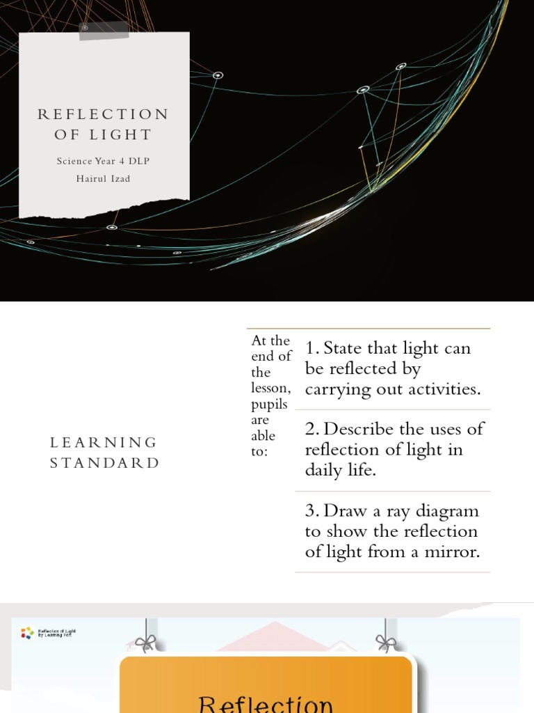 Reflection of Light Year 4 | PDF