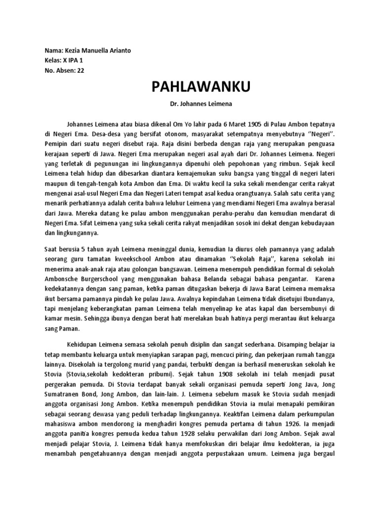 Jejak Perjuangan Dr. Johannes Leimena | PDF | Ilmu Sosial | Agama ...