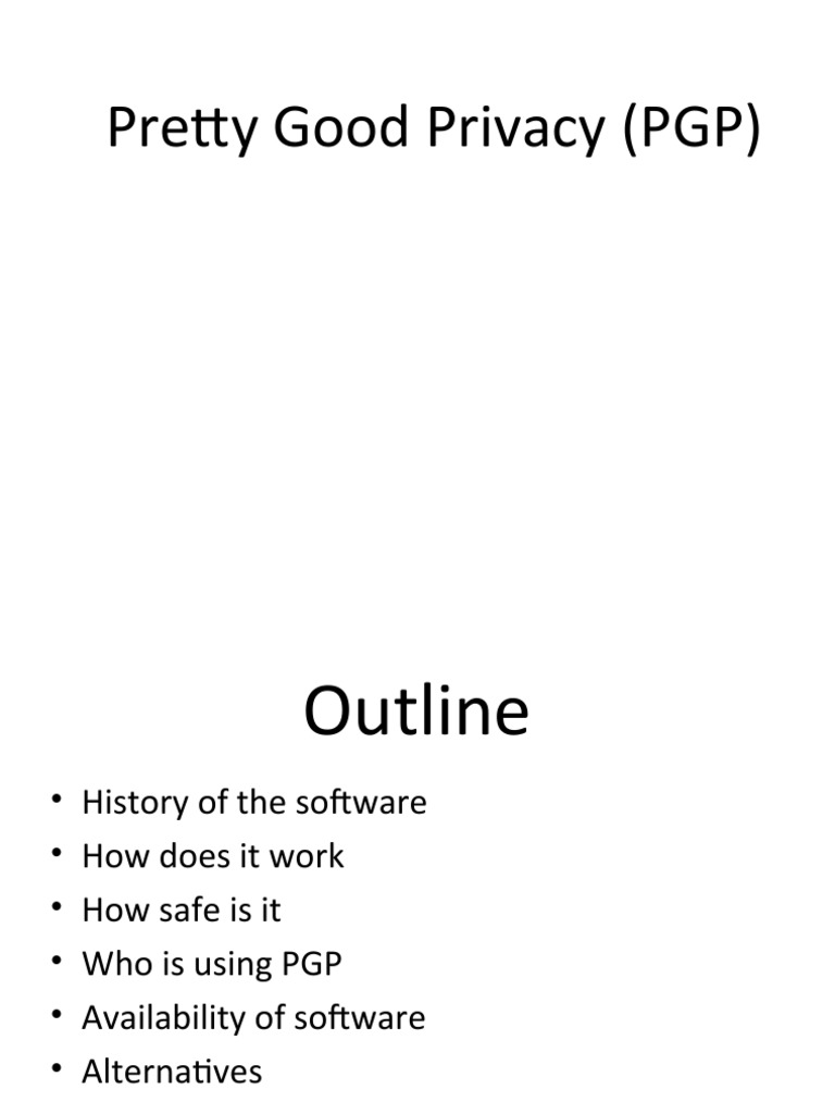 Pretty Good Privacy (PGP) | PDF | Encryption | Public Key Cryptography