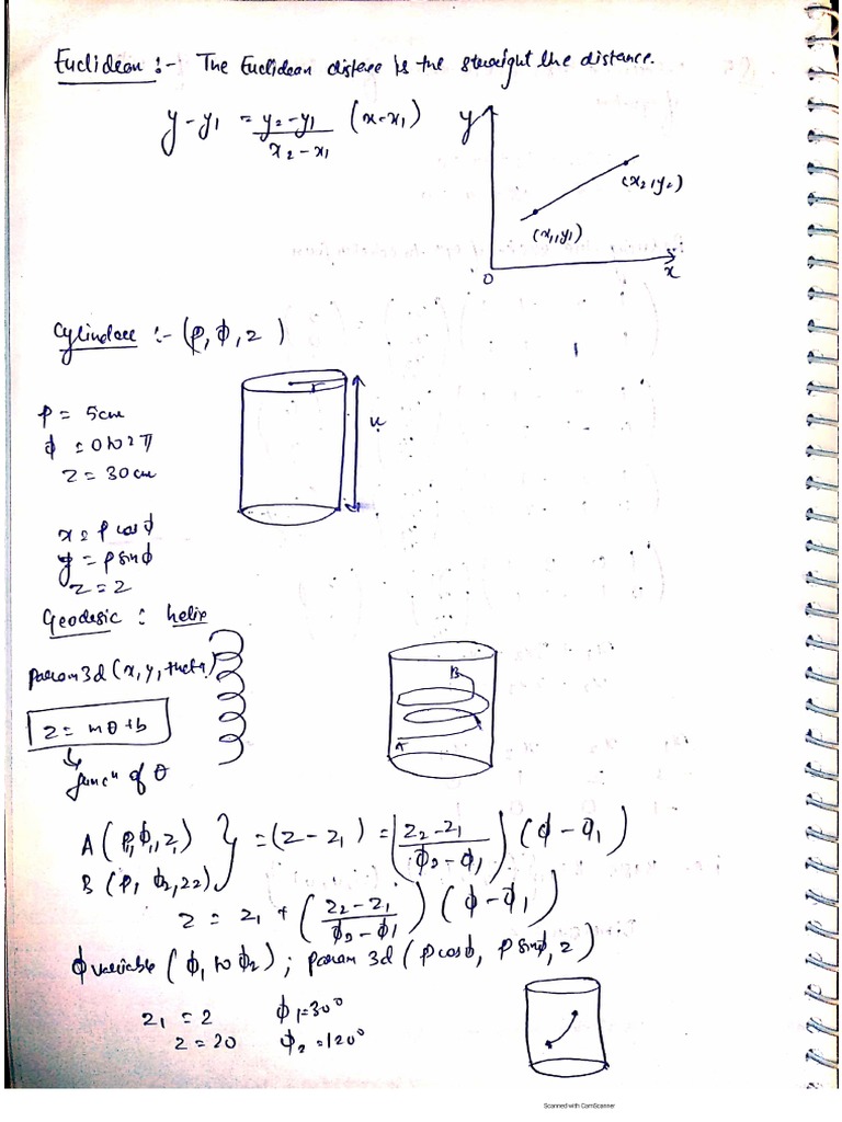 Geodesics Using Scilab | PDF