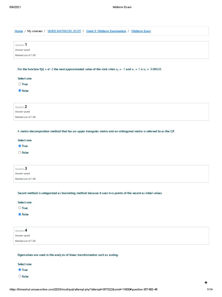 Midterm Exam 2 | PDF