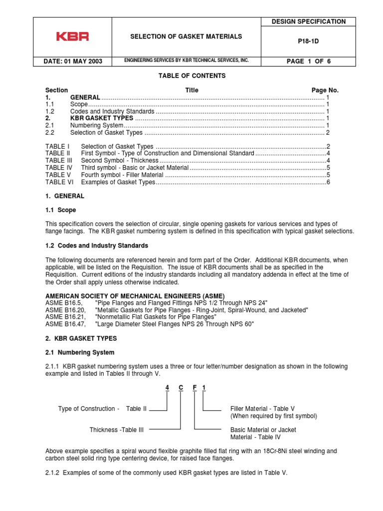 Gasket Material Selection Guide | PDF | Pipe (Fluid Conveyance ...
