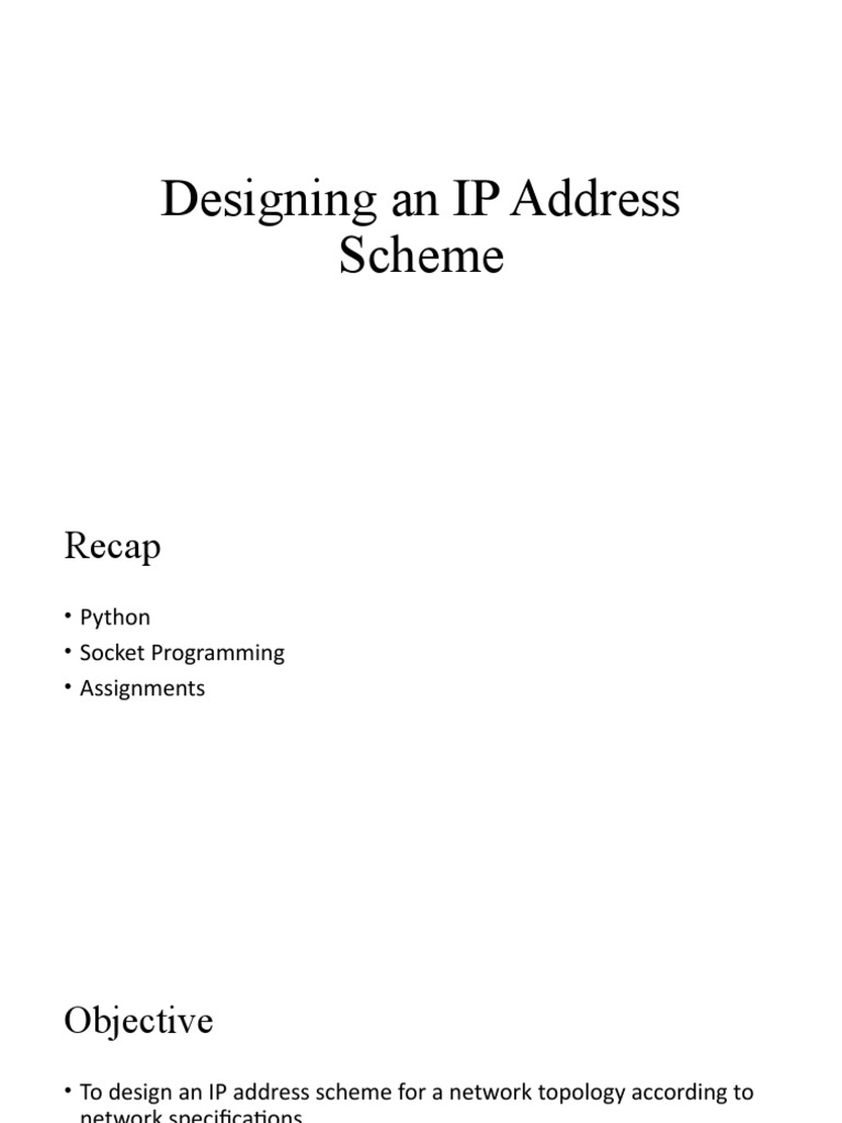 Designing IP Addresses | PDF | Ip Address | Internet Architecture