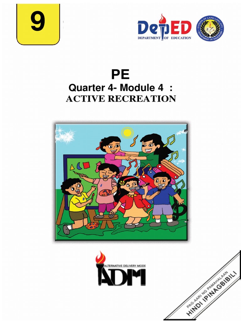 Quarter 4-Module 4: Active Recreation | PDF | Volleyball | Recreation