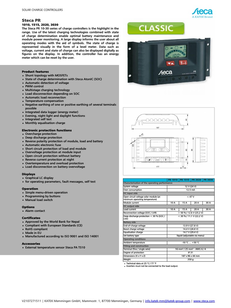 Solar Charge Controllers Guide | PDF | Power Supply | Electrical ...