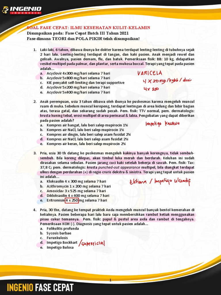 Chika Ikk - Soal Fase Cepat - Batch III 2021 | PDF