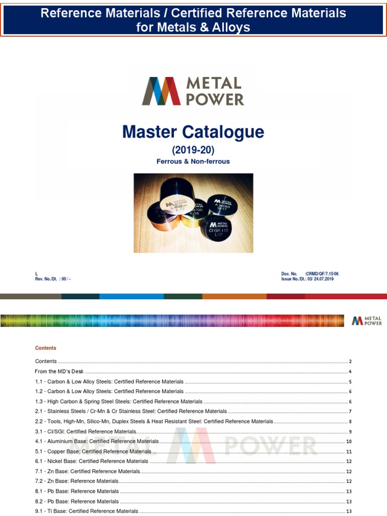 Metal Power CRM Catalogue | PDF