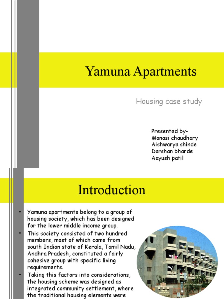 Yamuna Apartments: Housing Case Study | PDF | Delhi | Apartment