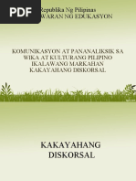 Mga Natatanging Diskurso Sa Wika at Panitikan | PDF