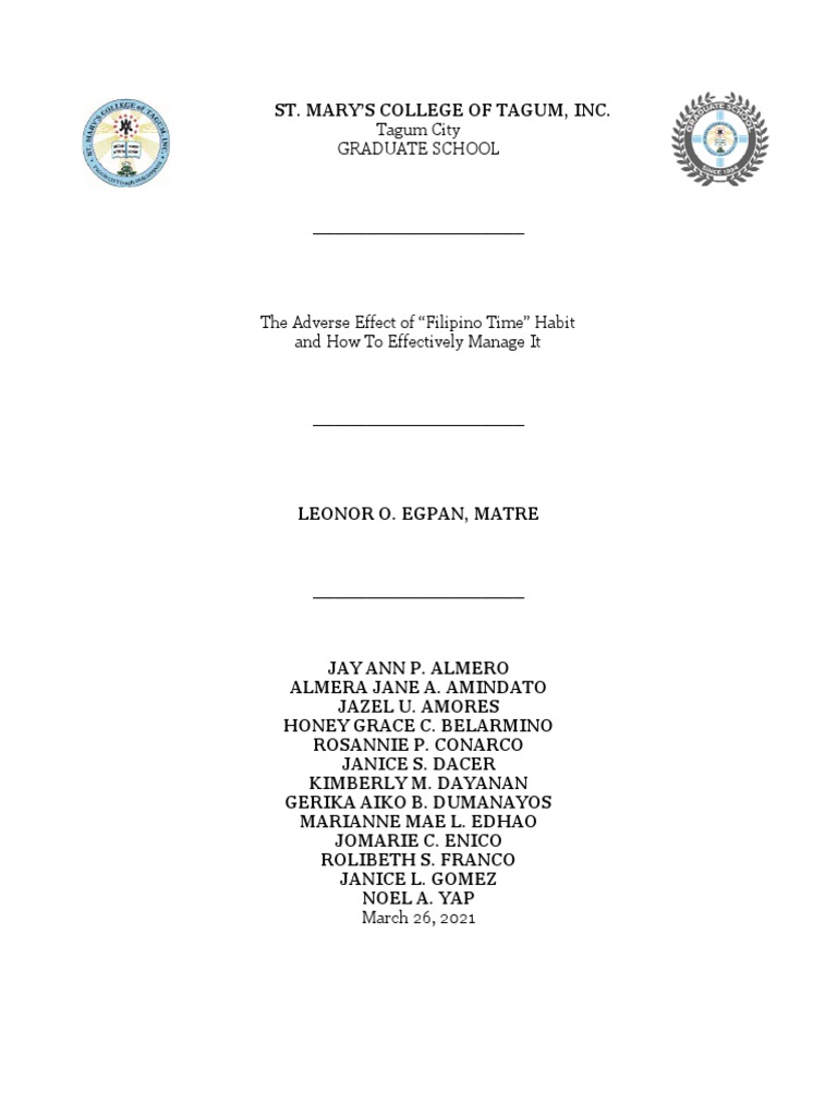 TERM PAPER of GROUP 3 FILIPINO TIME | PDF | Philippines | Teachers