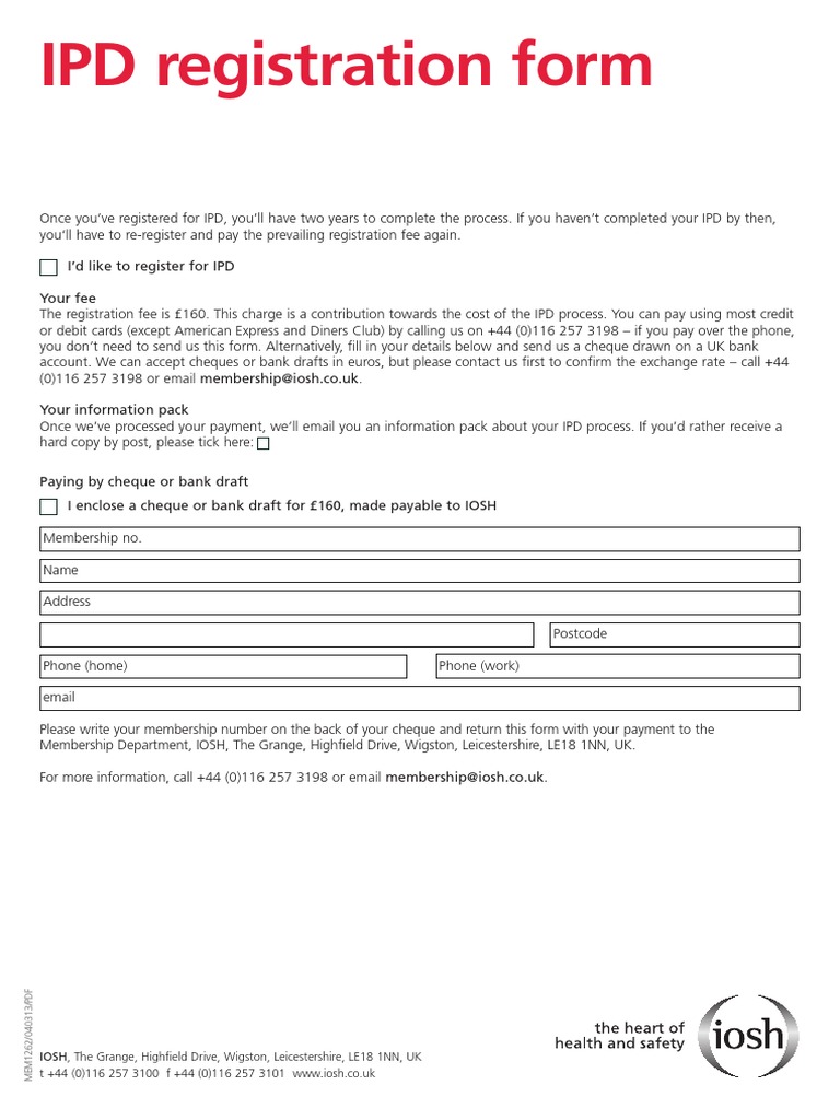 IPD Registration | PDF