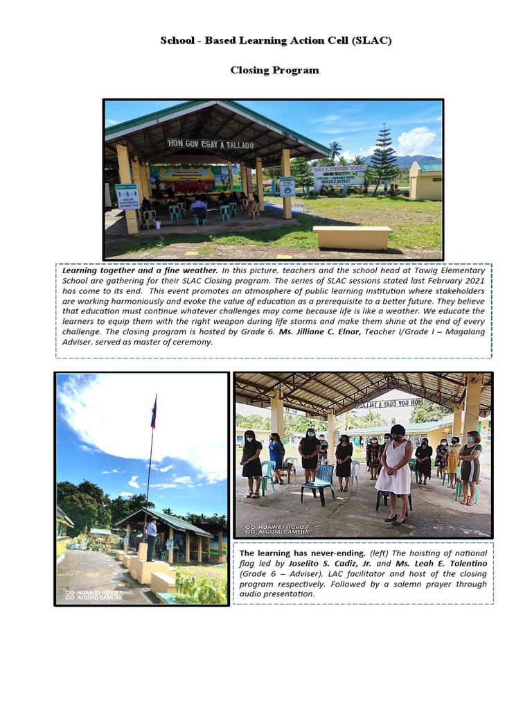 Closing Slac Documentation Pdf Teaching Teachers