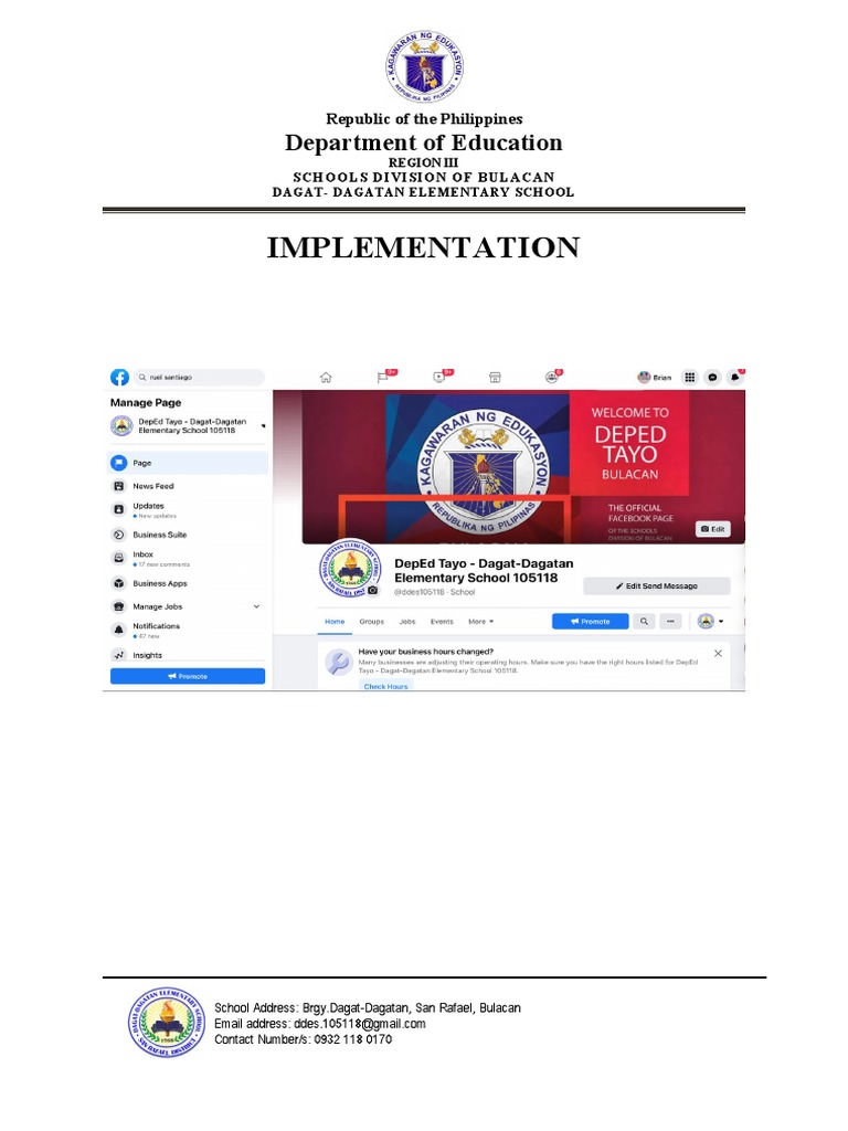 Brigada Eskwela Pledge of Commitment | PDF