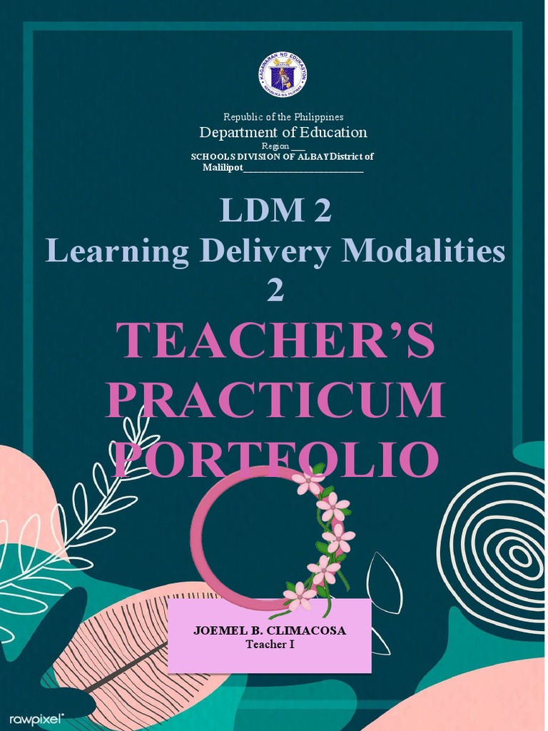 Teacher Joemel B. Climacosa's Practicum Portfolio: Documenting Progress ...