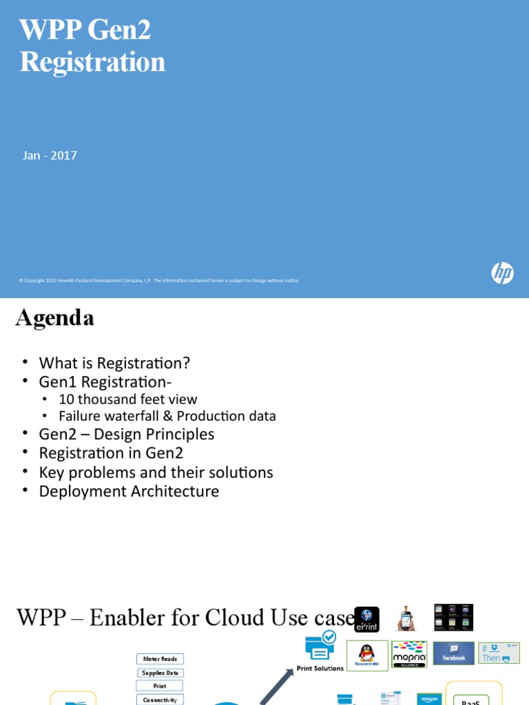 WPP Gen2 - Registration - 2017 | PDF | Cloud Computing | Hypertext Transfer Protocol