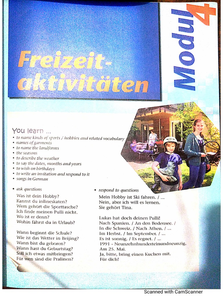 German Module 4 Lektion 1 | PDF