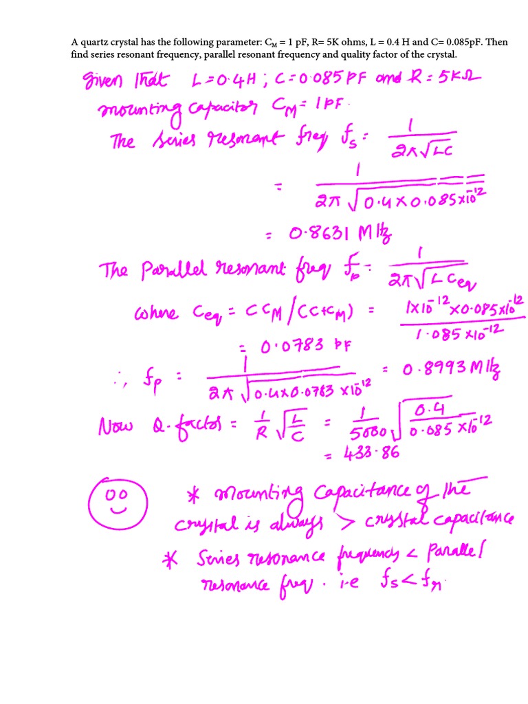 Co4 - Crystal Oscillator Problem | PDF