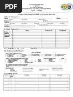 Student Profile Template | PDF