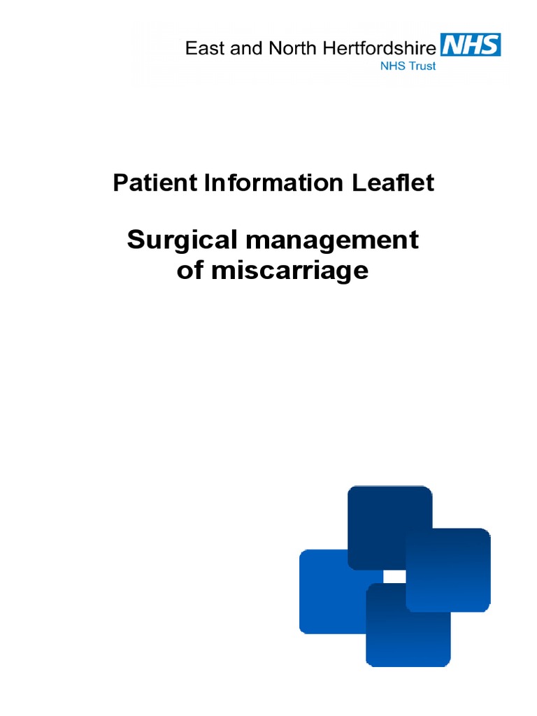 EPU Surgical Management of Miscarriage | PDF | Miscarriage | Human ...