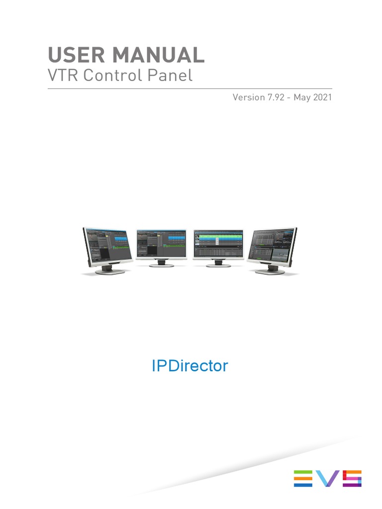 User Manual: VTR Control Panel | PDF | Menu (Computing) | Video
