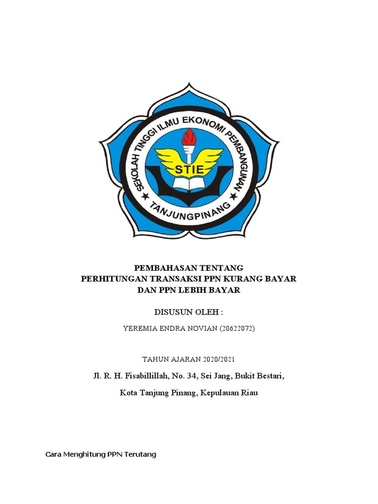 Tugas PPN | PDF | Pengelolaan Keuangan & Uang