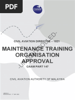 CAD 8601 Maintenance Organisation Approval CAAM Part 145 | PDF ...