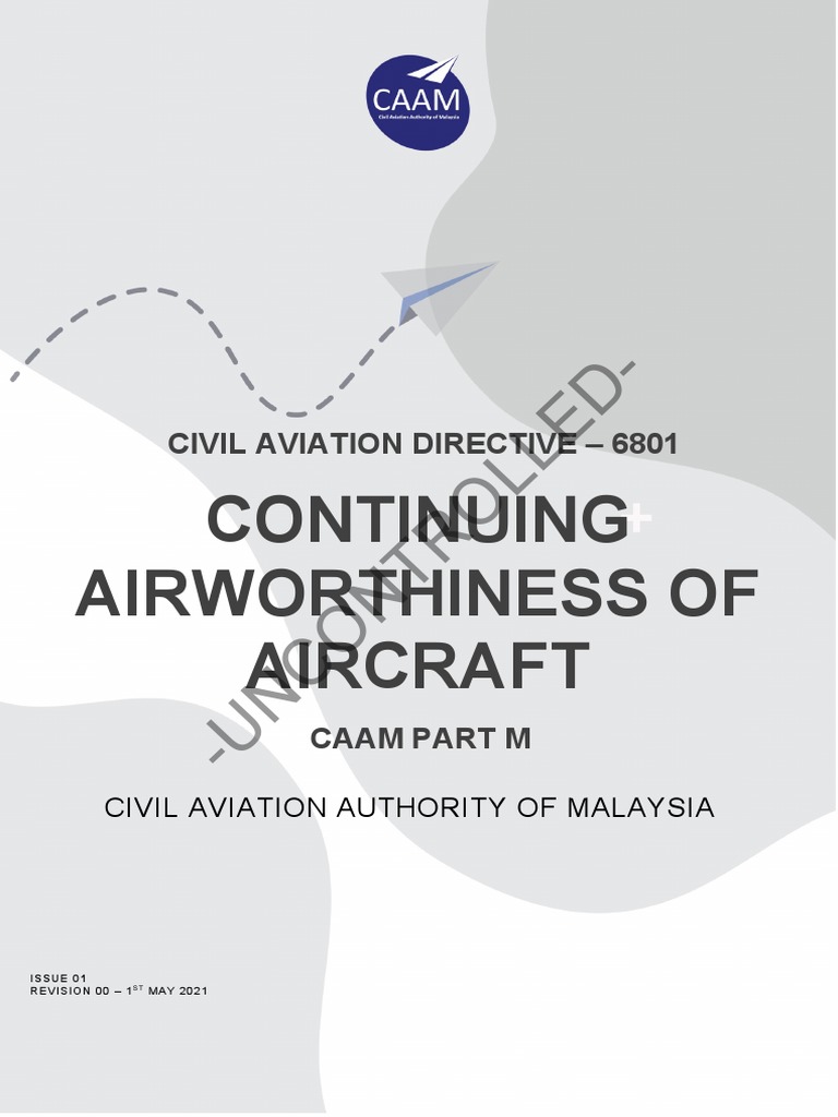 Malaysia Aircraft Airworthiness Directive | PDF | Aviation | Aerospace