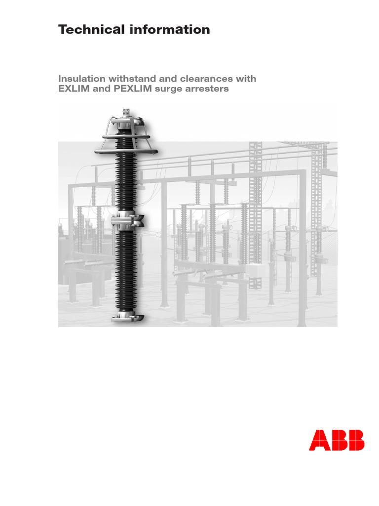 Insulation Guidelines for EXLIM/PEXLIM Arresters | PDF | Electrical ...
