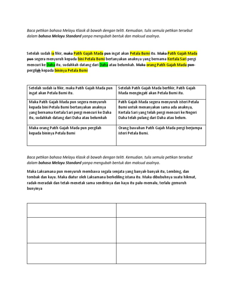 Latihan Bahasa Standard 22 Jun 4 Um Pdf Agama Spiritualitas