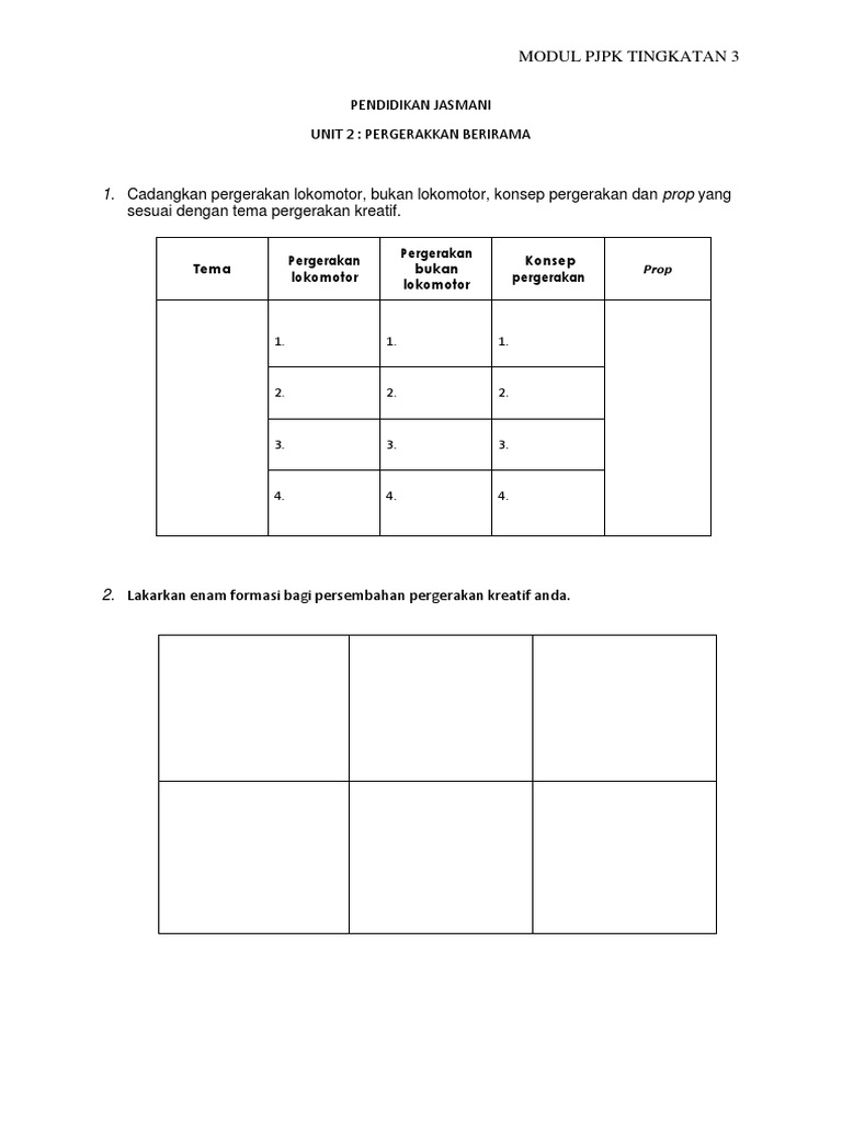 Modul PJPK Tingkatan 3 | PDF