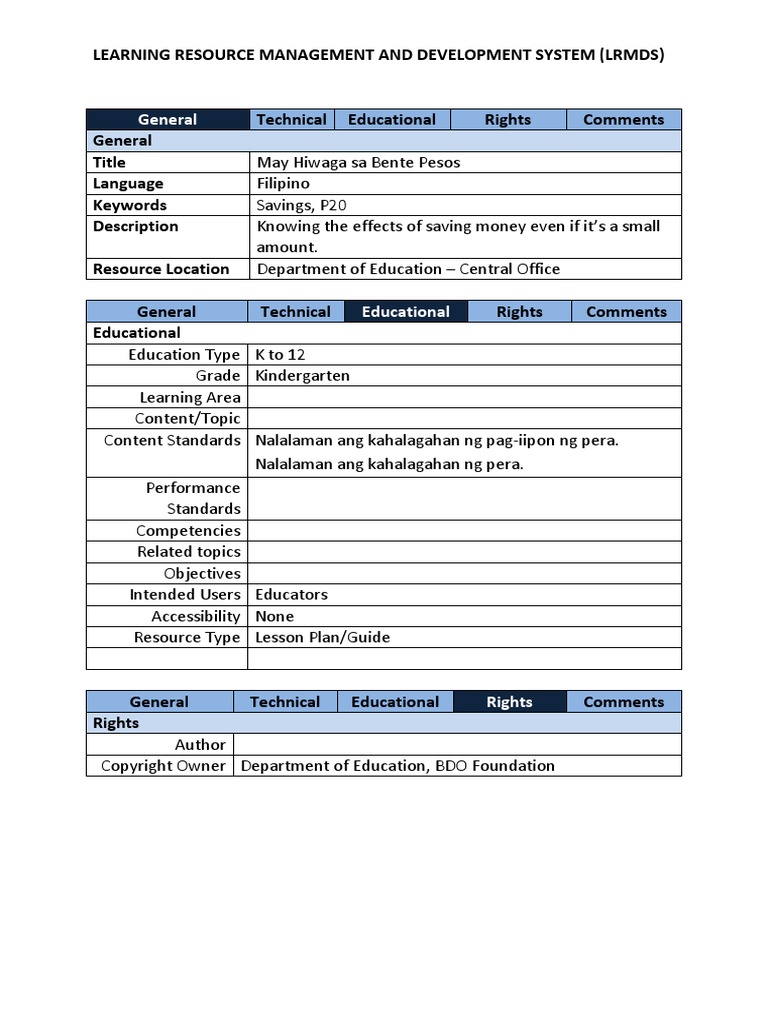 Kindergarten - Pag-Iipon NG Pera | PDF