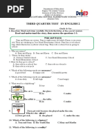 Math 2 Quarter, Week 1 Name: - Date: - Grade & Section: - Score | PDF
