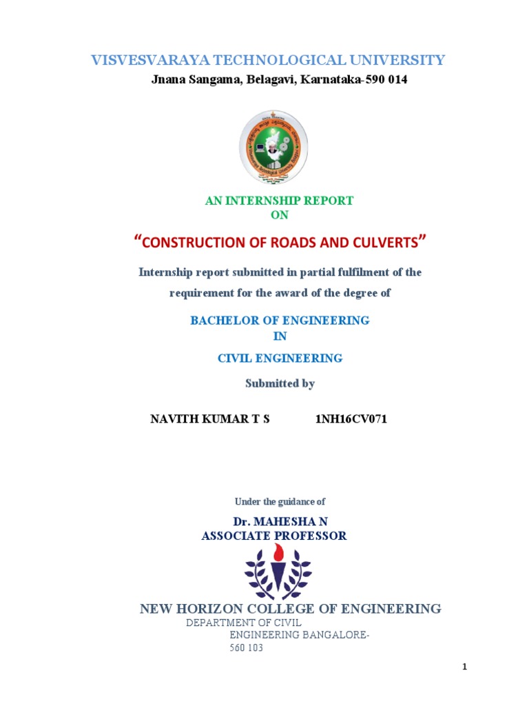 Navith Kumar | PDF | Road | Internship